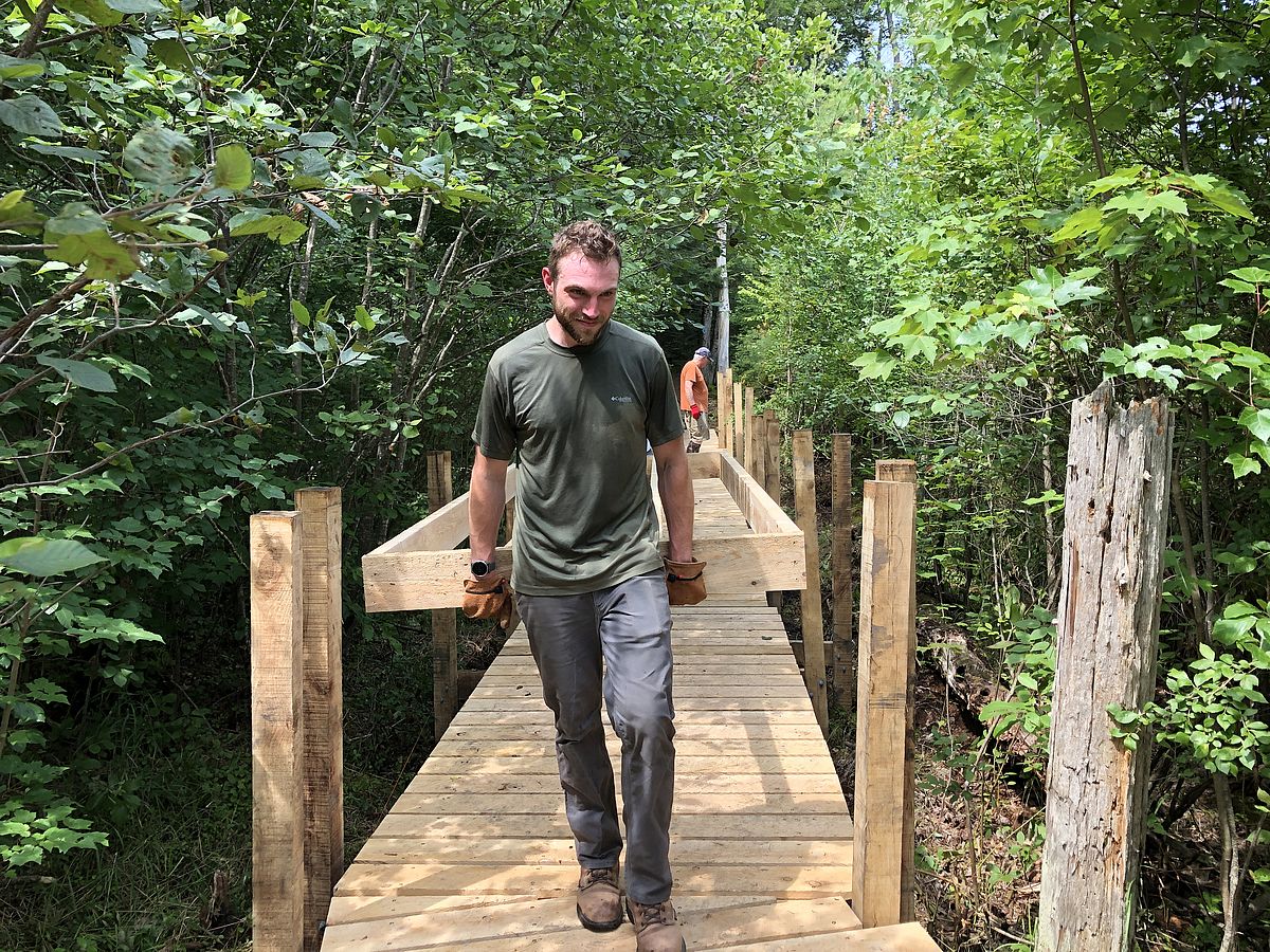 New Boardwalk Underway - Monadnock Conservancy